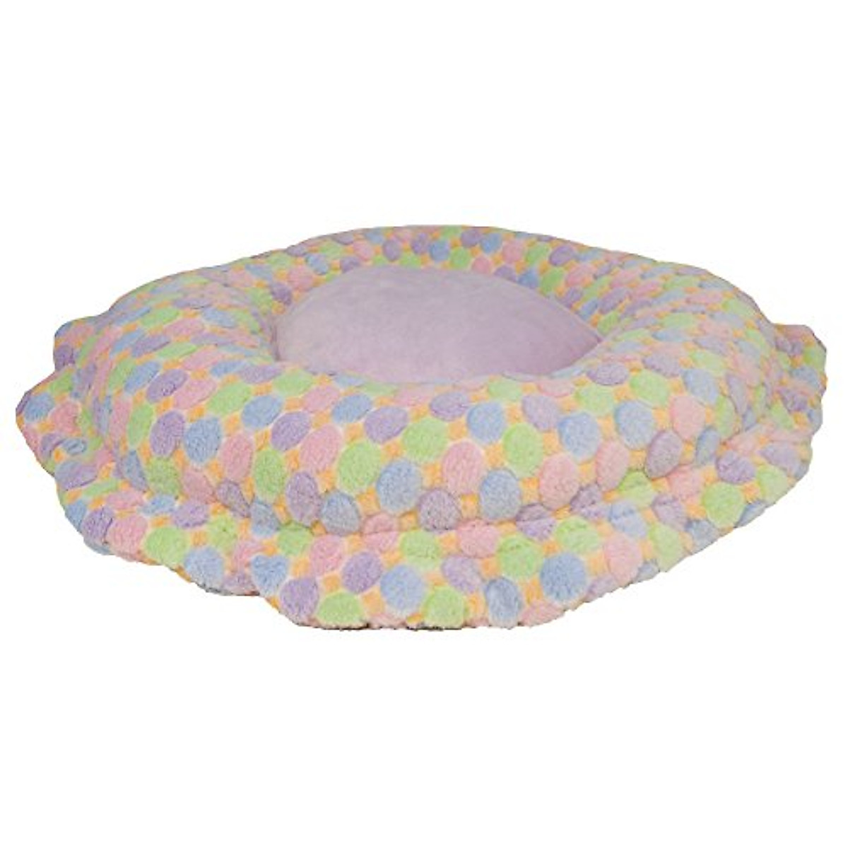 Bessie and Barnie Ultra Plush Ice Cream/ Lilac Deluxe Luxury Dog/Pet Lily Pod Bed Machine Washable