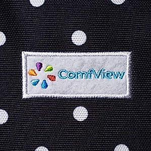 ComfView The Tablet Pillow - Soft Bed Stand Compatible with iPads, Tablets, Books, Smartphone, Magazines - Lap Wedge Mount for Reading, Gadgets, Watching Movies - 11x12x6-Inch (Black White Polka Dot)