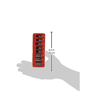 Powerbuilt 8 Piece 1/4" Dr. SAE Spline Socket Set with Storage Tray - 642053