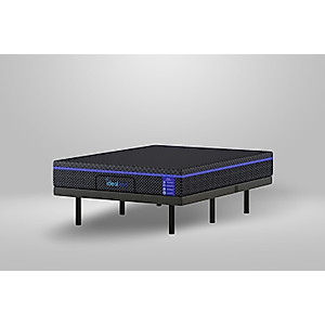 iDealBed G4 Nova Luxury Memory Foam Mattress + 4i Custom Adjustable Bed, Pressure Relief Support, Cooling Temp Regulation, Advanced Silent Operation, Massage (Nova Firm, Split Queen)