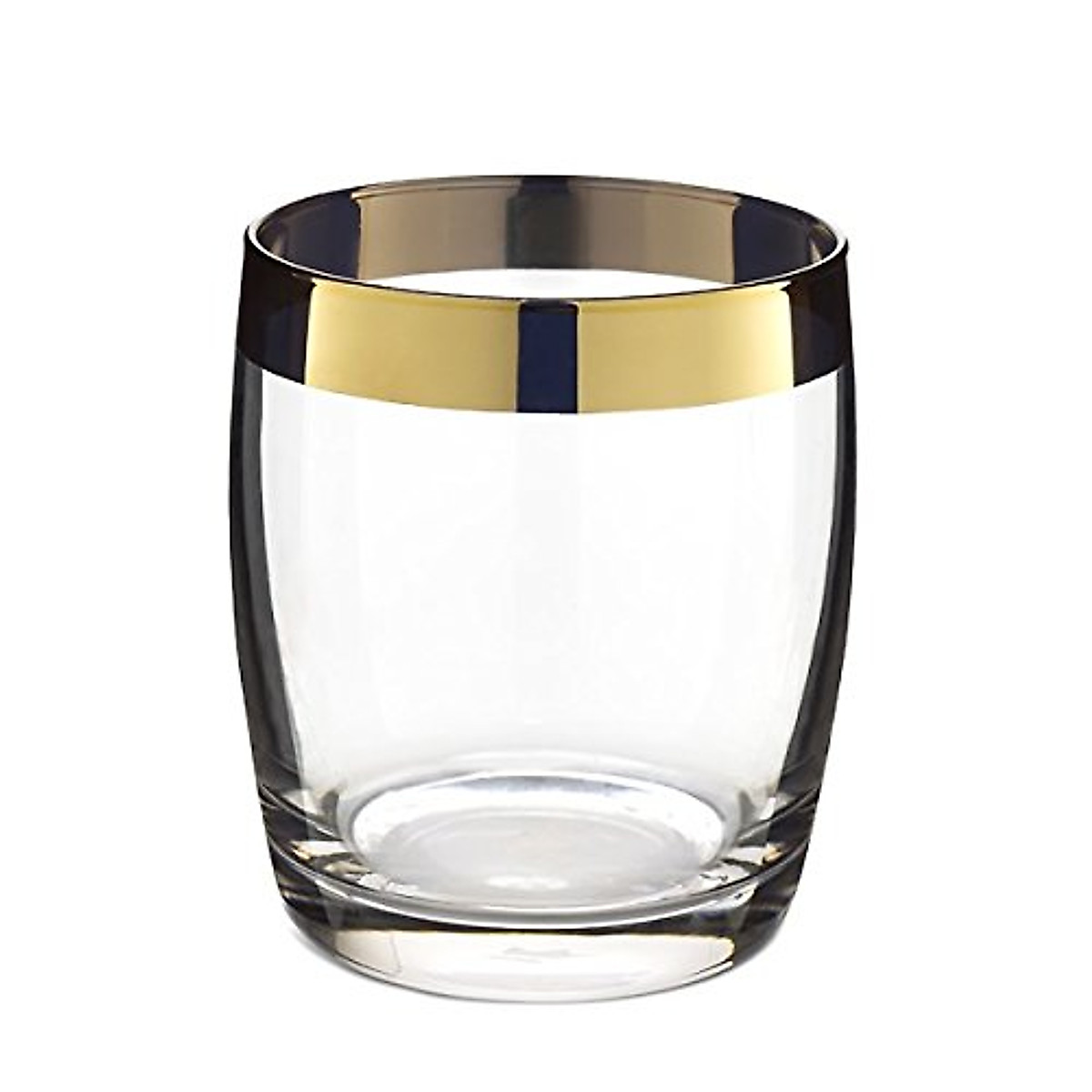 DANUTA™ DOUBLE ROCKS GLASS {Gold Trim / 15oz (450ml) / 4 Pack}