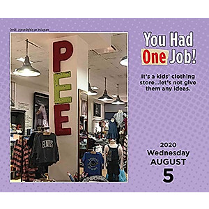 You Had One Job 2020 Day-to-Day Calendar