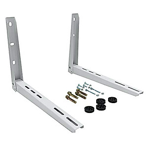 Daikin 2-Zone (2MXS18W) Ductless Mini-Split A/C Heat Pump System w/Maxwell 16 ft. Installation Kit and Wall Mounting Bracket (9K+9K)