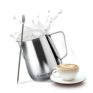 Espresso Machine 20 Bar, 2 in 1 Espresso Maker with Milk Frother Steam Wand - Espresso Accessories Stainless Steel Milk Frothing Pitcher 12OZ(350ml) with Decorating Pen