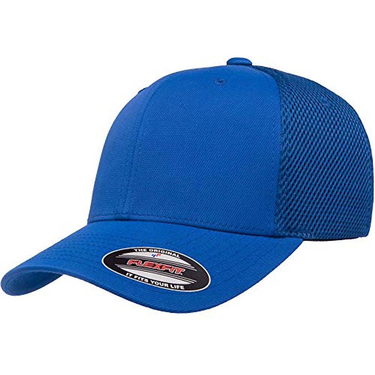 Flexfit Unisex Ultrafibre Airmesh Fitted Trucker Hat, Royal, Large-X-Large