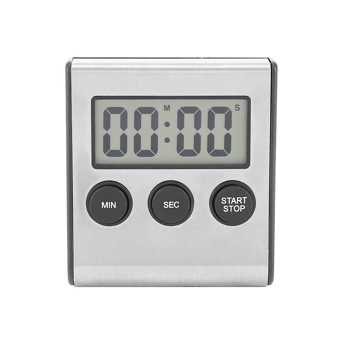 Digital Kitchen Timer Desktop Wall Mounted Timer Alarm Clock with Alarm Big Digit with Alarm, Big Digit, Back Stand