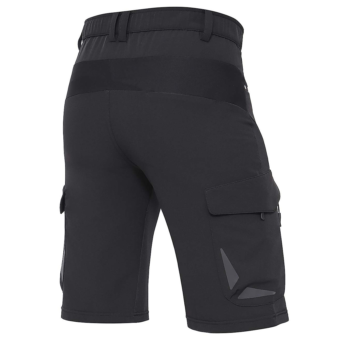 XKTTAC Men's Outdoor Quick Dry Lightweight Stretch Cargo Shorts for Hiking, Tactical, Casual, Fishing, Golf, Camping, Travel with 6 Pockets (Black, Large)