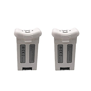 GzxLaY High-Performance Battery Backup 2PCS 3.7V 1000mAh Li-ion Battery for SJRC S20W T25 Four-axis Drone Spare Parts Remote Control Aircraft 903048 3.7Wh Battery-White 2pcs (Color : White 2pcs)