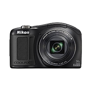 Nikon COOLPIX L620 18.1 MP CMOS Digital Camera with 14x Zoom Lens and Full 1080p HD Video (Black) (OLD MODEL)