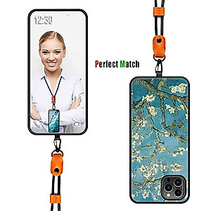 JEZSTHAI Patterned Case for Oppo Reno2 Cover with Adjustable Neck Cord Strap,Soft Shockproof Protective Cover for Oppo Reno 2 Case with Universal Phone Lanyard/Wrist Strap,Style*A10