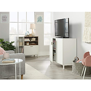 Sauder Anda Norr Credenza, for TVs up to 60", White Finish