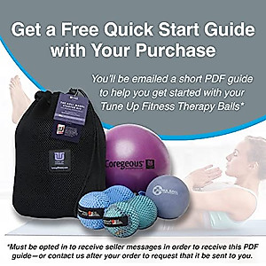 Tune Up Fitness – Alpha Ball | Larger Sized Yoga Massage Therapy Ball | Deep Tissue Myofascial Release and Pain Relief for Upper & Lower Back, Shoulders, QL, Hamstrings, Hips, Glutes, Piriformis