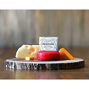 THE FRESHGLOW Co FRESHPAPER Food Saver Sheets for Cheese, 8 Reusable Sheets (1 Pack), Keeps Cheese Fresh for 2-4x Longer- Made in the USA
