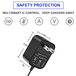 Charger for Shark V2945Z V2950 XA2950 Carpet Sweeper Power Cord Replacement P/N YLS0041-T110025 Vacuum AC/DC Adapter Supply