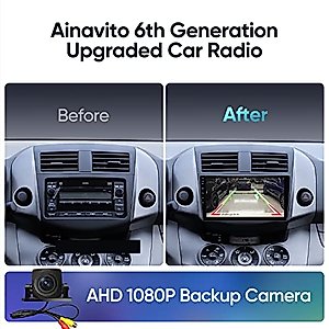 9 Inch 5G WiFi (2G Ram 32G ROM) 8Core Car Stereo Radio Head Unit for RAV4 2006-2011 with Carplay Android Auto,Android 10.0 GPS Navigation Support 48EQ Mirroring Airplay Rear Backup 1080P SWC