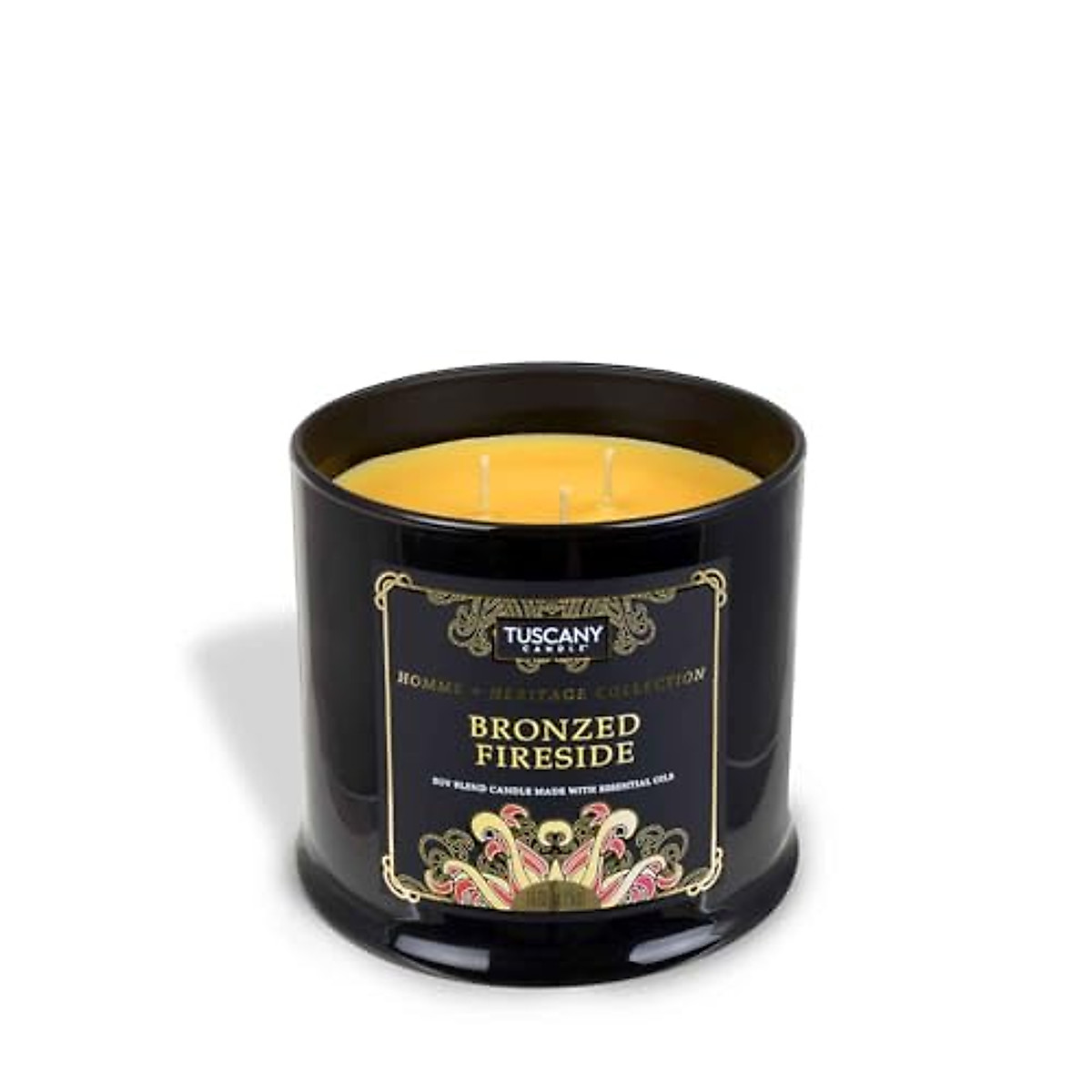 Tuscany Candle Bronzed Fireside Scented Jar Candle, 15 oz