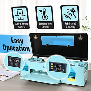 EnjoyColor A3+ DTF Transfer Printer 100% Transfer Rate for DIY Print T-Shirts, Leather, Other Textile (Printer + Software + 5x250ml Ink + 1xRoll of Film), A3 DTF PRINTER