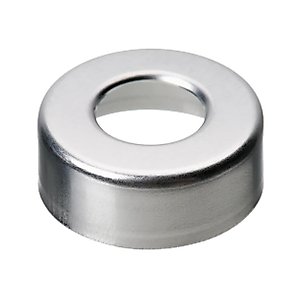Generic 20mm Aluminum Vial Crimp Seals and Caps 1000pk Silver, A20MSAVC100