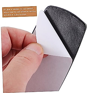 HEALEEP Self-Stick Push Pull Helper Adhesive Cabinet Handles Instant Adhesive Knobs Kitchen