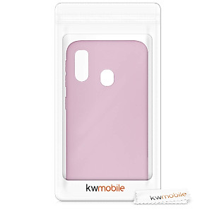 kwmobile Case Compatible with Samsung Galaxy A40 Case - Soft Slim Protective TPU Silicone Cover - Antique Pink Matte