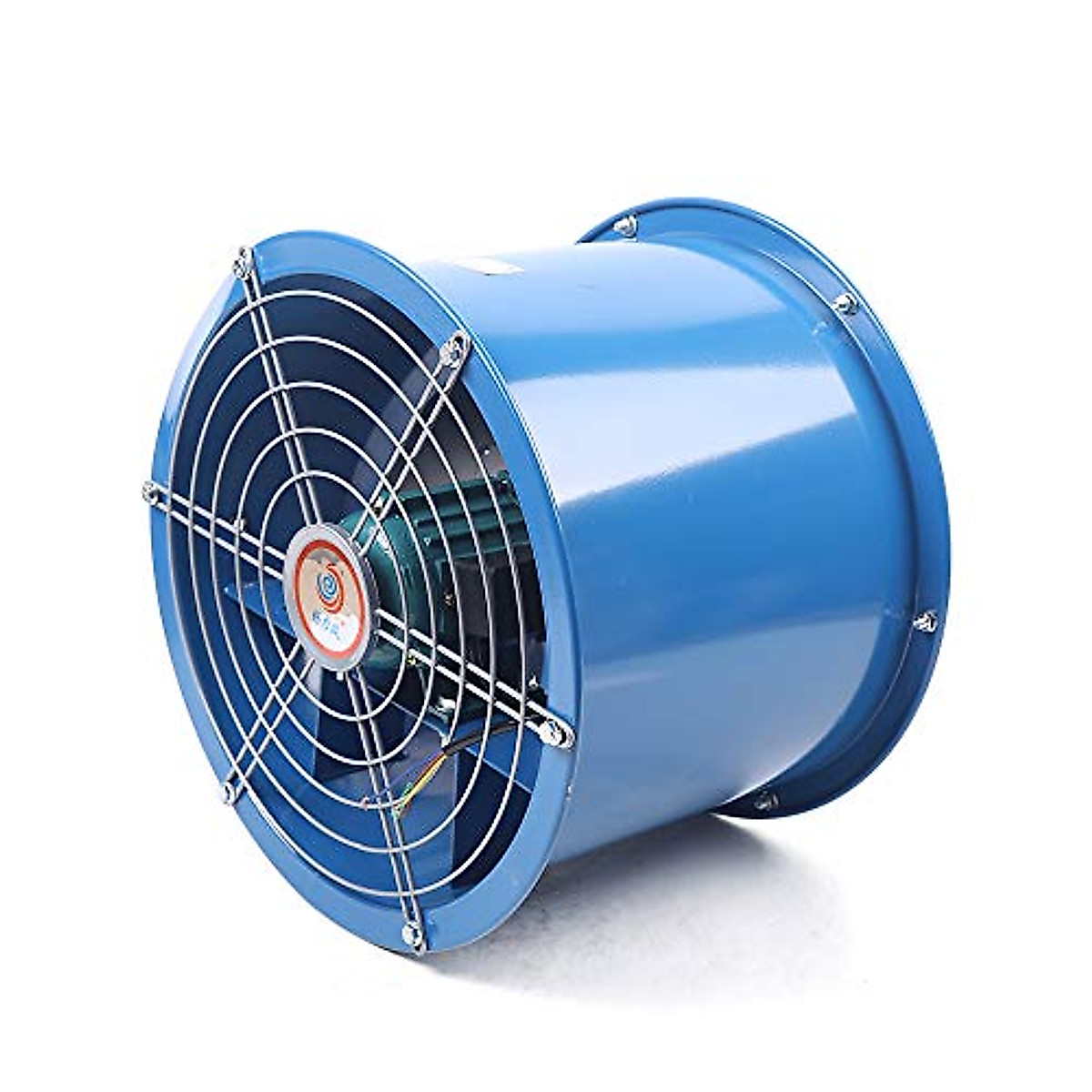 DNYSYSJ Industrial Direct Drive Barrel Fan 10'' 1420r/min High Velocity Barrel Fan Heavy Duty Rolled Steel Housing Water Proof Switch