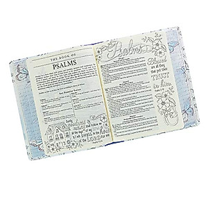 KJV Holy Bible, My Promise Bible, Faux Leather Flexcover w/Bible Tabs, Coloring Stickers, Ribbon Markers, King James Version, Purple Butterfly Floral (KJV Promise Editions)