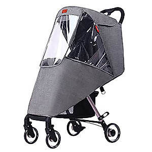 Baby Stroller Cold Weather Shield Winter Universal Windproof Stroller Rain Cover Protection Travel Strollers Cover Raincoat Pushchairs Accessories Baby Travel Weather Shield for Outdoor