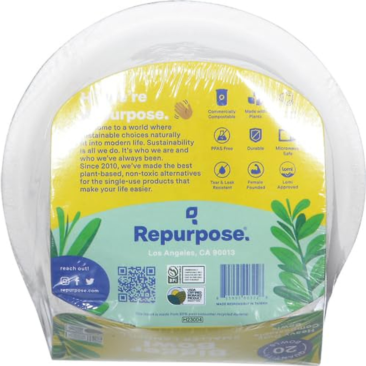 Repurpose, Eco-Bigger Bowls 16 Ounce, 20 Count