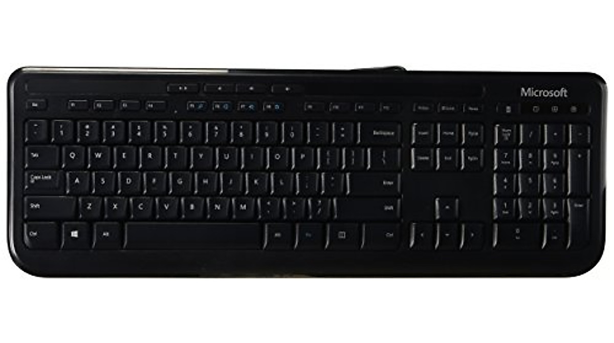 Microsoft Wired Keyboard 600 – Spill-Resistant USB Gaming & Office Keyboard