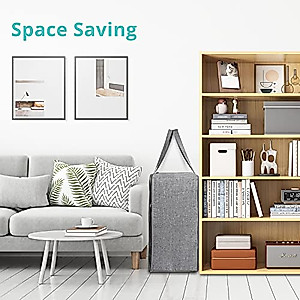 Thickened Folding Mattress Storage Bag, YUGYVOB Sturdy Carry Case for Tri-Fold Mattress, Fits 4 Inch Full or Queen Size Foldable Mattress, Clothes Storage Bag Organizer, 60''x 27.5''x 13''