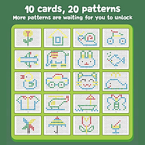 Magnetic Drawing Board for Toddlers & Kids, Rylieditason Montessori Educational Preschool Toy, Large Doodle Board with Magnetic Pen and Beads, Travel Toys for 3 4 5 6 Year Old Boys Girls (Green)