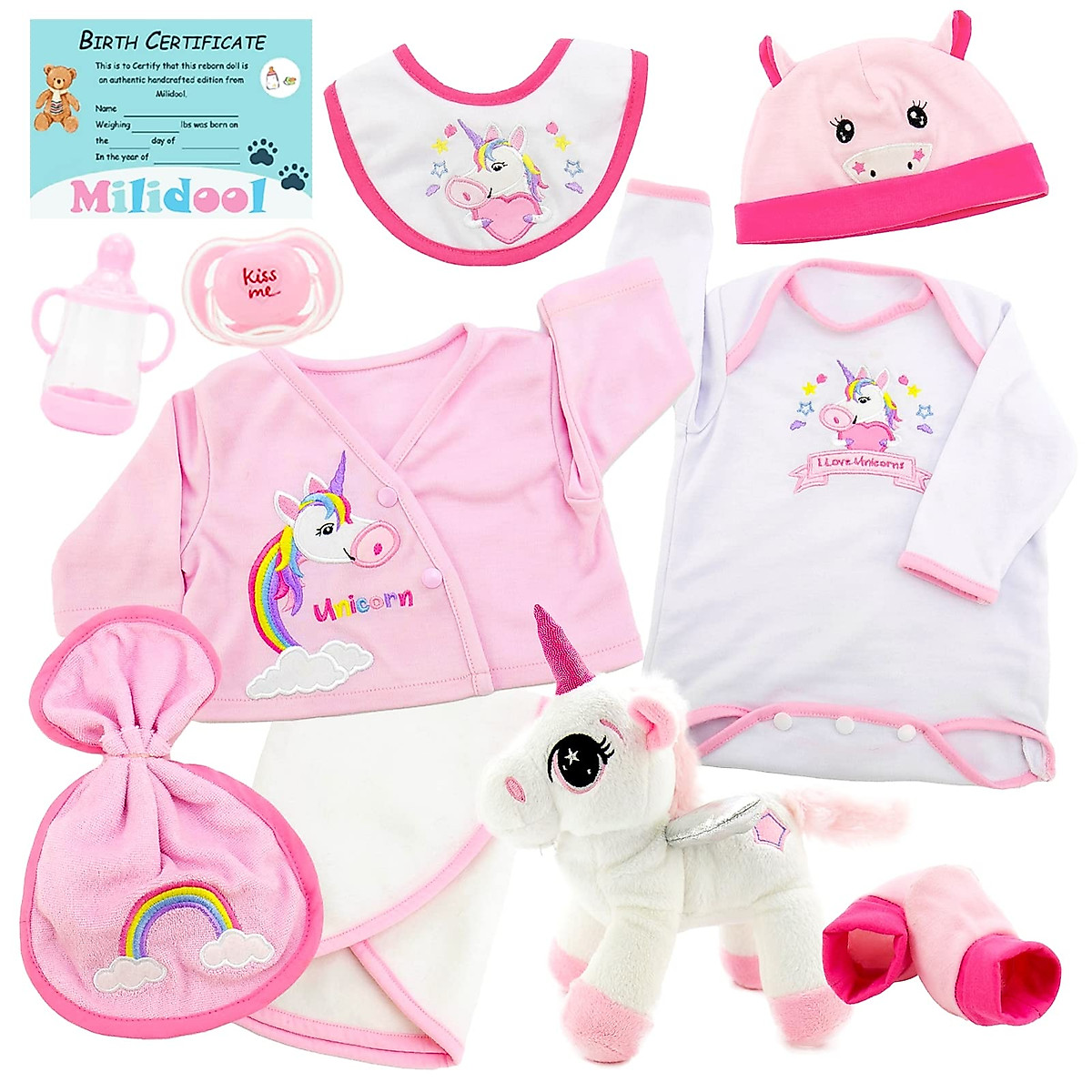 Milidool Reborn Baby Dolls Girl 22 inch Realistic Newborn Baby Girls Lifelike Weighted Baby Girl Dolls Lifelike Baby Toddler Doll with Owl Toy Gifts Set for Kids 3 Year Old