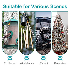 Cagaloi Clothes Hook Pole, 36" to 62" Long Pole Long Handle Telescoping Pole Stainless Steel Tube S Hook Closet for Reaching Extending Rod Lightweight Hang High Area Top(with 2 Hooks)