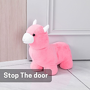 SWISSELITE Cute Decorative Weighted Door Stopper for Home and Office Compact Animals Décor Door Stopper with Soft Fabric
