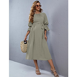 FUNJULY Women's Casual, LongOlive