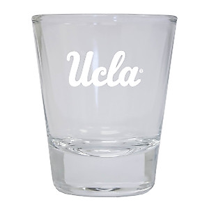 R and R Imports UCLA Bruins Etched Round Shot Glass Officially Licensed Collegiate Product