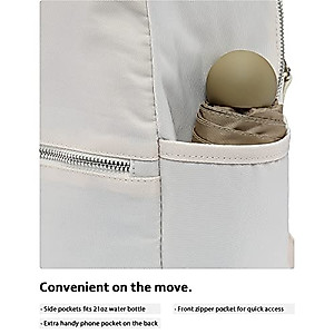 HotStyle OLETHA Backpack Purse for Women, Beige White