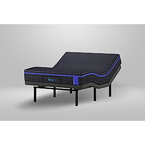 iDealBed S4 Nebula Luxury Hybrid Mattress + 3i Custom Adjustable Bed Sleep System, Comfort, Cooling & Support, Advanced Silent Operation, Wireless (Nebula Medium Soft, Twin XL)