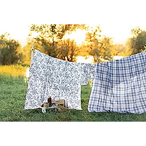 Laura Ashley Home - Twin Sheets, Cotton Flannel Bedding Set, Brushed for Extra Softness & Comfort (Vanessa, Twin)