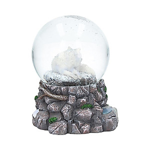 Nemesis Now Guardian of The North Snow Globe,Grey (LP) 14.5cm