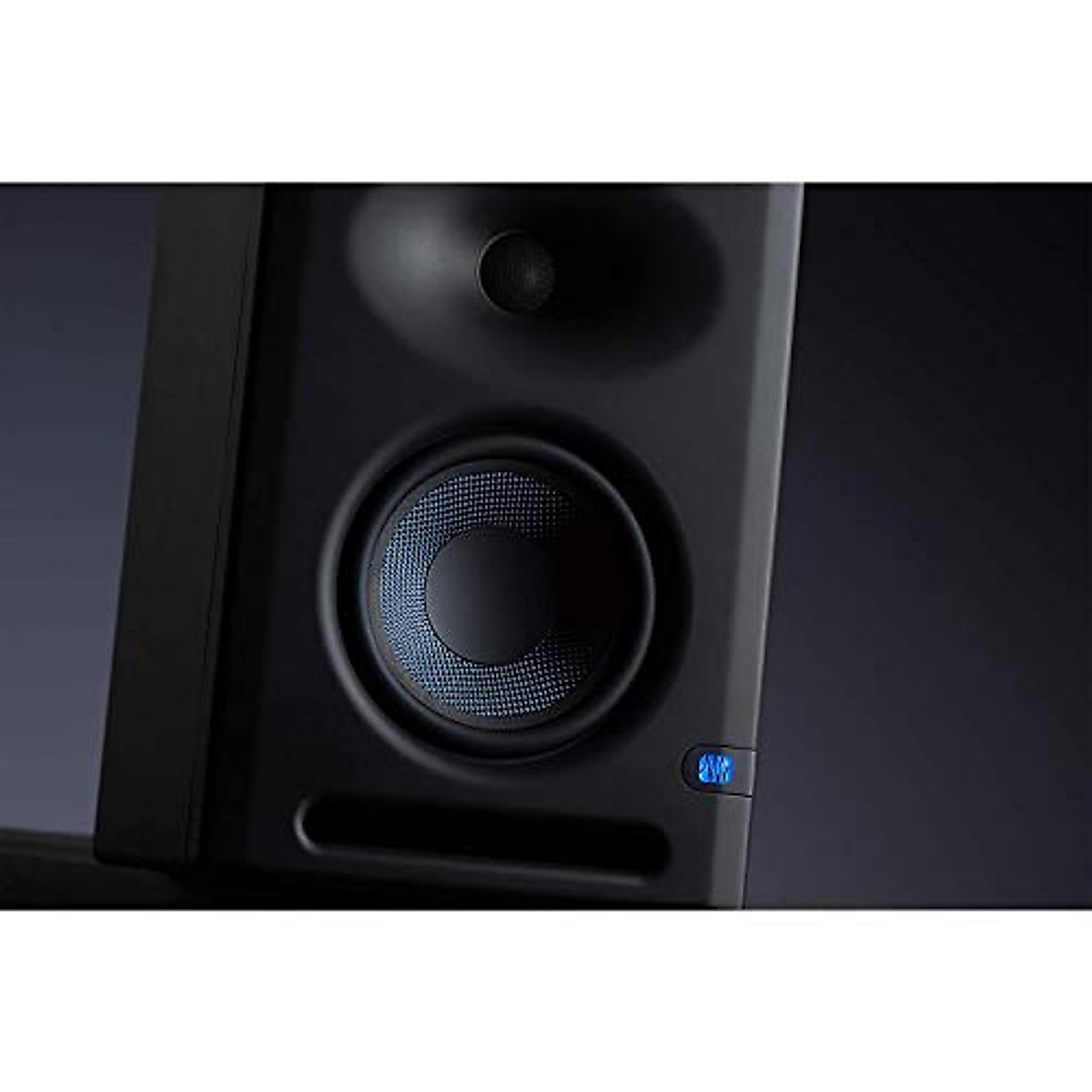 Pair of PreSonus Eris E5 XT 5 inch Powered Studio Monitor 5" Powered Studio Monitor with Woven Composite LF Driver, 1" Silk-Dome HF Driver with Gravity Phone Holder and Pair EMB 1/4 Cable Bundle
