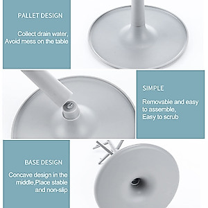 DNIEBW Tea Cup Rack Holder, 14.2 Inch Tabletop Mug Display Rack Tea Rack Cup Tree Holder, Coffee Mugs Rack with 6 Hooks for Kitchen Table Bar Countertop