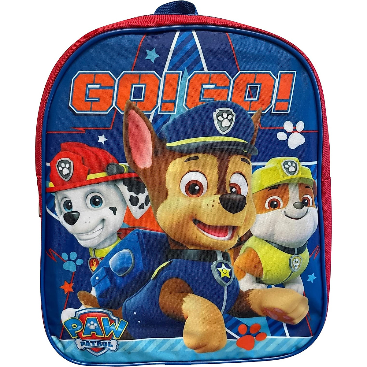 Ruz Paw Patrol Toddle Boy 12 Inch Mini Backpack (Red-Blue)