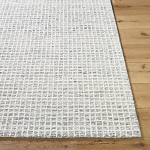 Livabliss x Vivir Andreas Modern Area Rug, 8' x 10', Light Gray, (8' x 10')