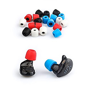 Super Soft Ear Plug 3pairs T400/t500(l m s) 4.9mm Caliber Ear Pads/Memory Ear Plug Foam Eartips,Soundproof Soft Sponge Silicone Ear Plugs for in-Ear Headphones Ear Tips Sponge Pads Accessories (Blue)