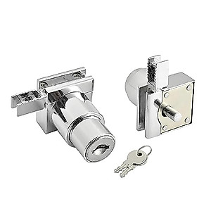 Cabinet Lock Zinc Alloy Office Fittings Multipurpose Metal Latches Door Latch Compact Size Sliding Glass Home Supplies - (Style A, Color: 2 8 2 6 4 4cm)