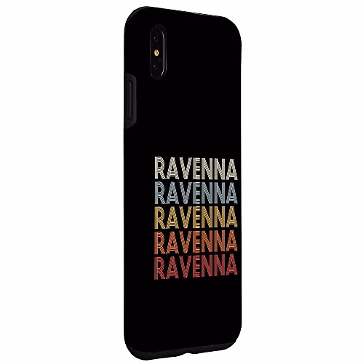 iPhone XS Max Ravenna Ohio Ravenna OH Retro Vintage Text Case