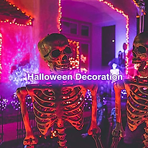 mfxmf 4 Pack A19 LED Black Light Bulbs,9W (100W Equivalent) E26 Base Dimmable Black Lights, UVA Level 385-400NM, Halloween Light Bulbs，Glow in The Dark，Fluorescent Poster, Body Paint,Neon Glow Party