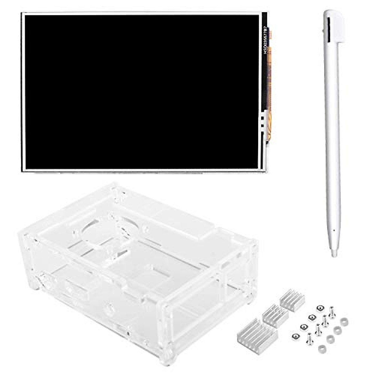 kuman 3.5 Inch Touch Screen with Protective Case 320x480 Resolution TFT LCD Display for Raspberry Pi 3B+, 2B, B+