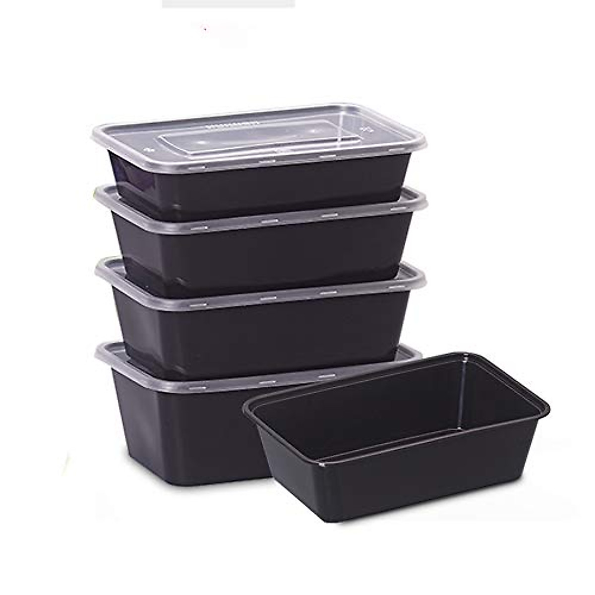 HOMEE Meal Prep Containers 50 Pack/ 26 oz Reusable Food Storage Containers Bento Lunch Box with Lids Made of Plastic, Stackable, Microwavable, Freezer and Dishwasher Safe Use